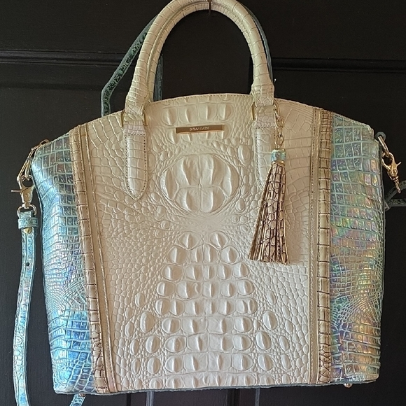 Brahmin | Bags | Brahmin Swanston Large Duxbury Satchel With Crocodile ...